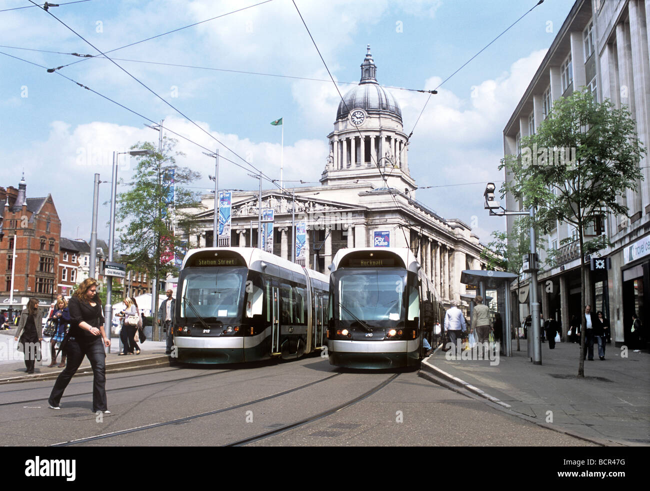 Nottingham tram system hi-res stock photography and images - Alamy