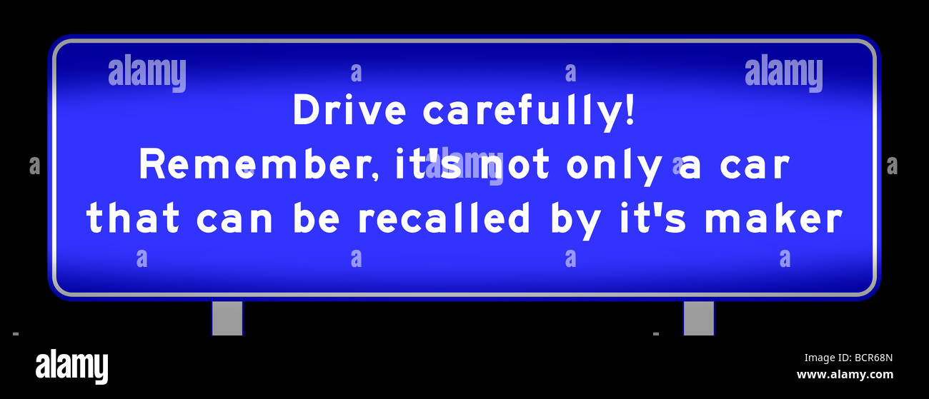 funny road message Stock Photo - Alamy
