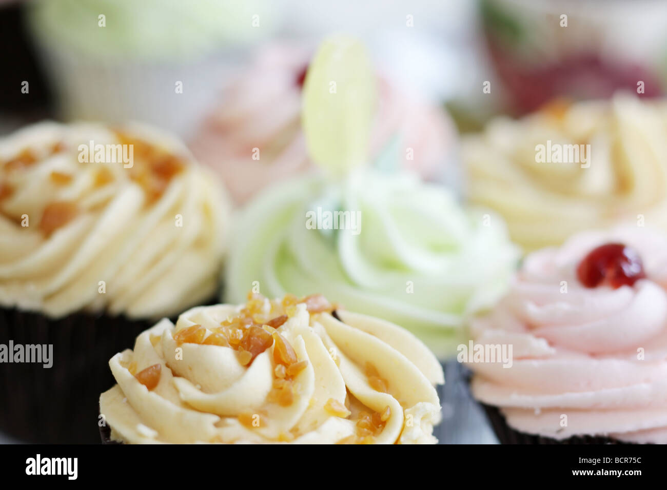 Selection of Cup Cakes Stock Photo - Alamy