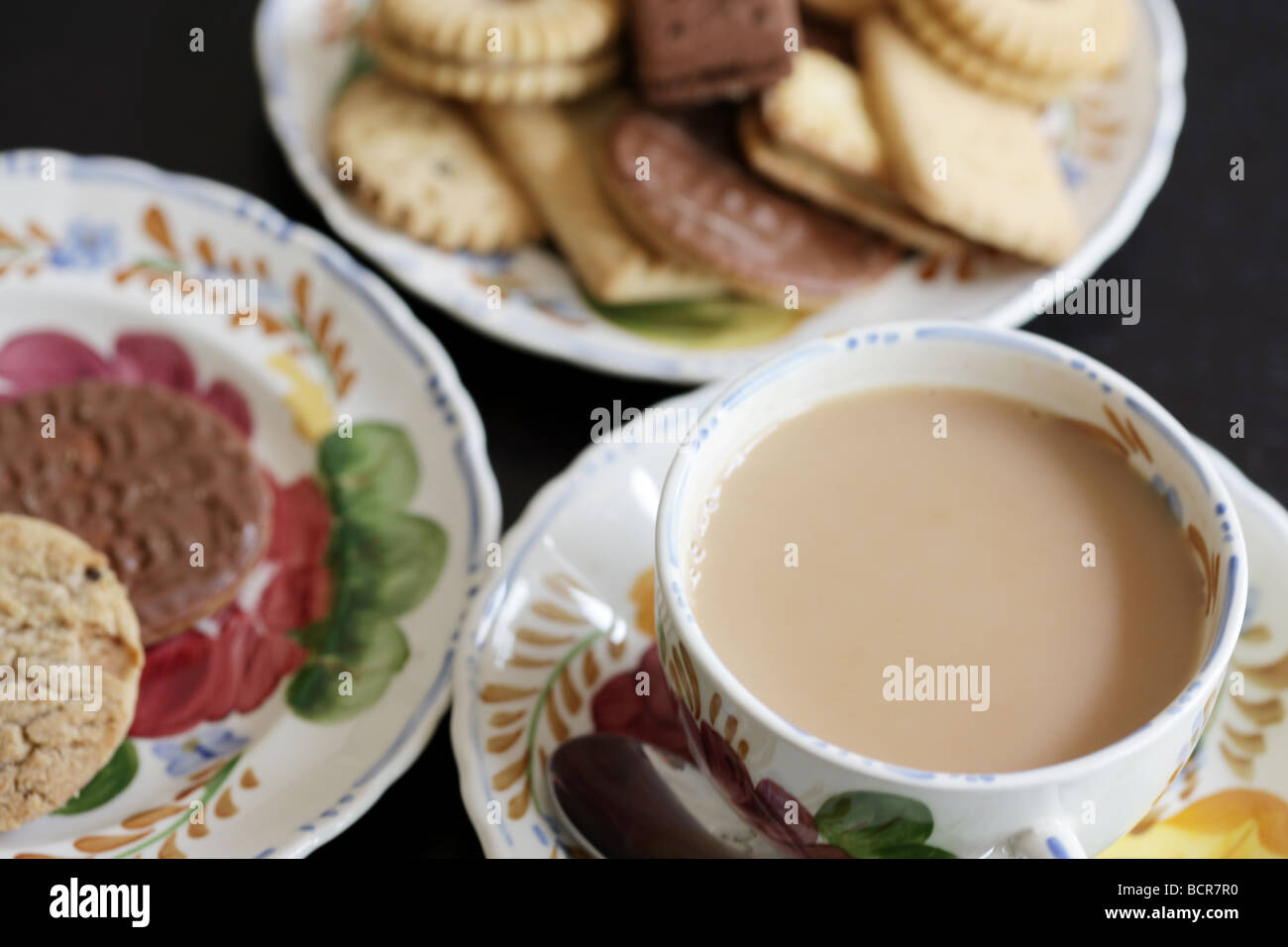Tea and Biscuits Stock Photo - Alamy