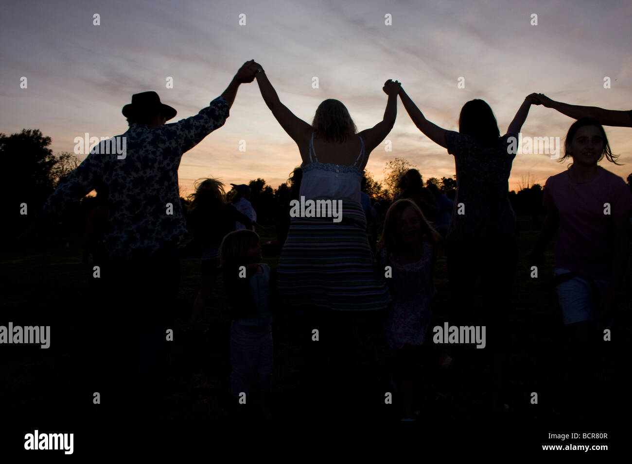 The annual field dance at Rendham, Suffolk follows the village fete ...