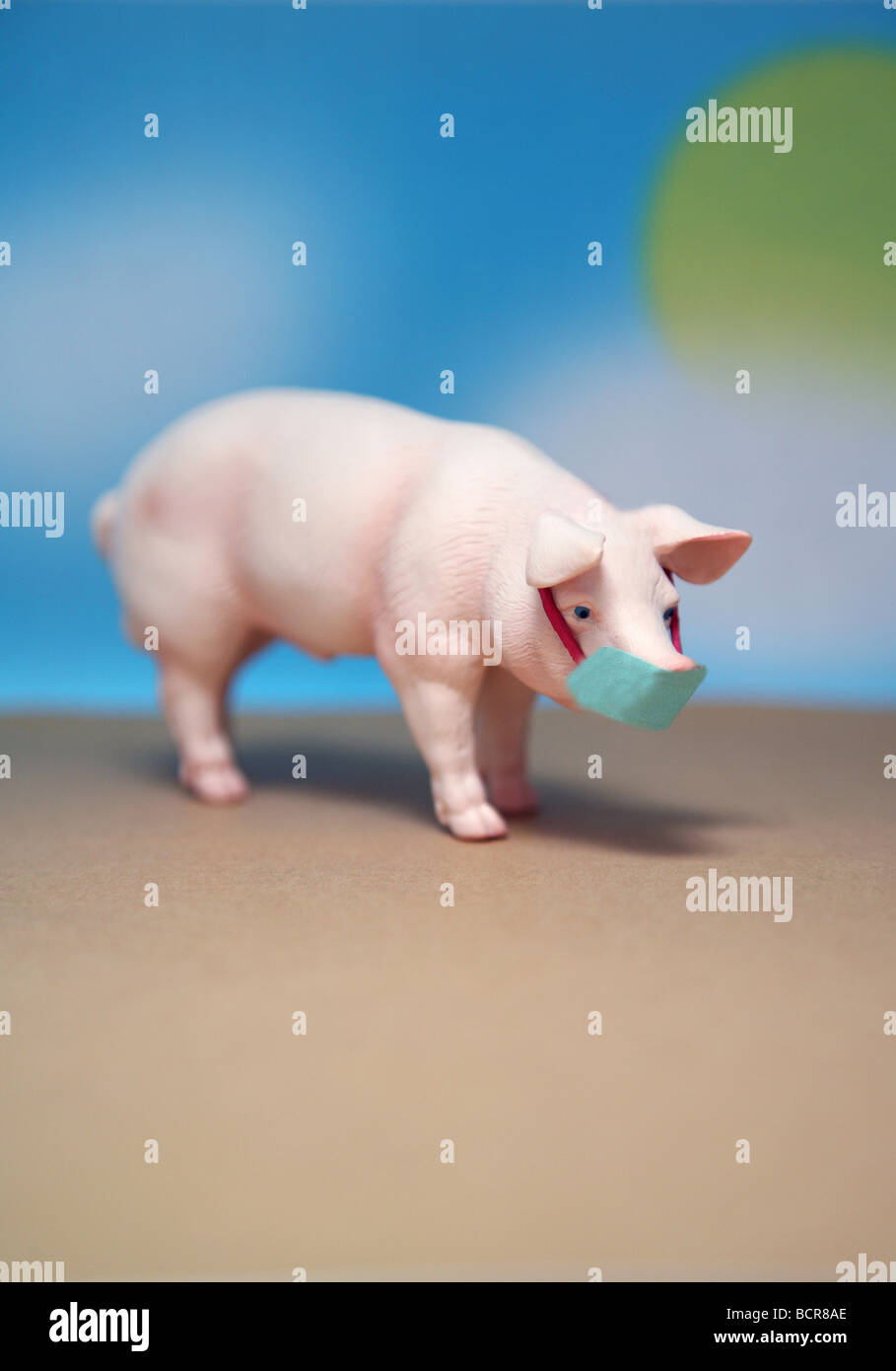 Model pig swine flu mask hi-res stock photography and images - Alamy