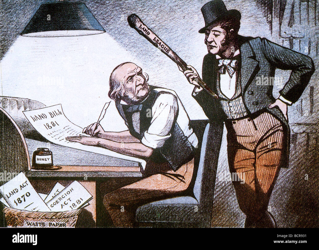 PRIME MINISTER WILLIAMN GLADSTONE is put under pressure by the irish ...