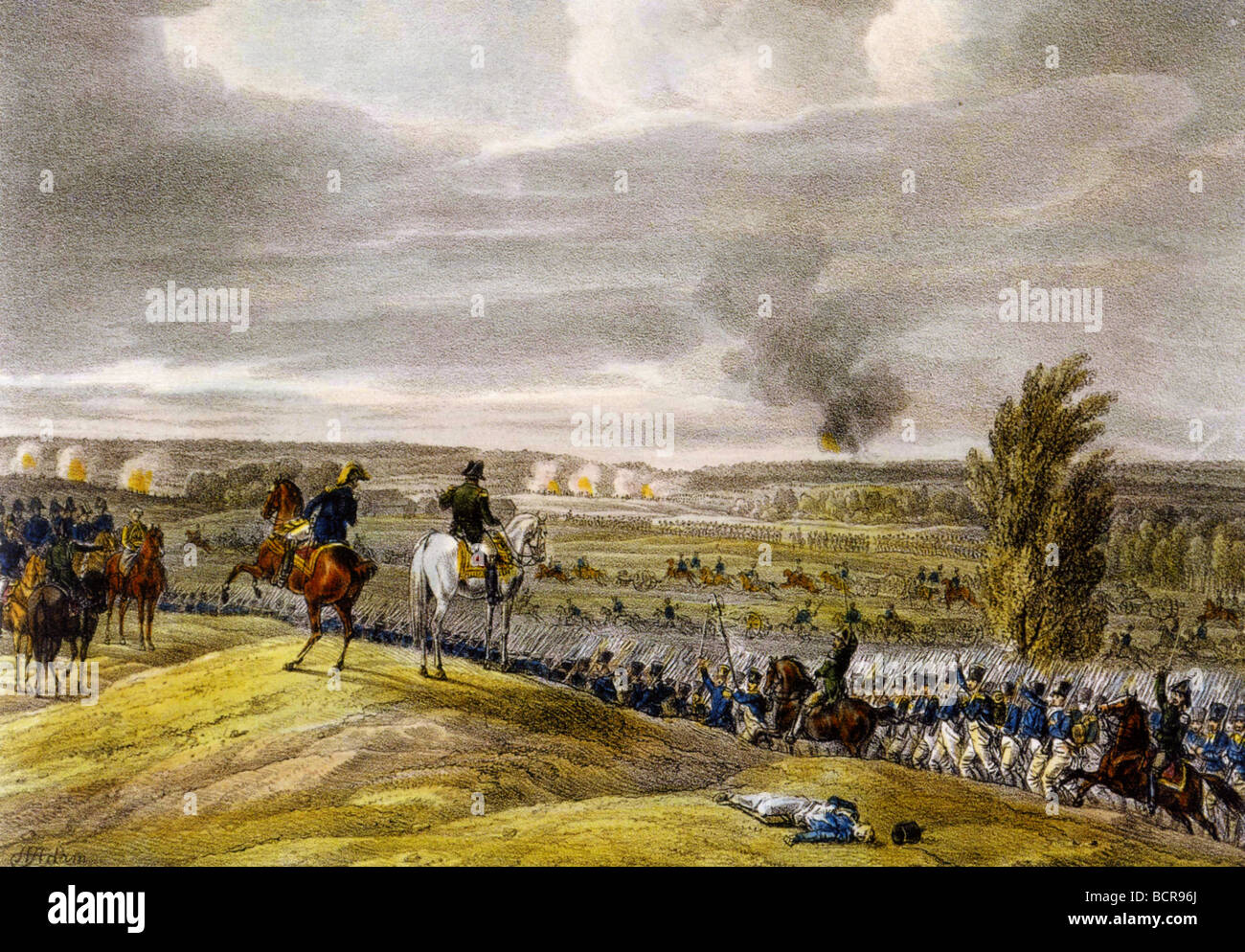 NAPOLEON at the Battle of Ostrovno 26 July 1812 during his invasion of ...