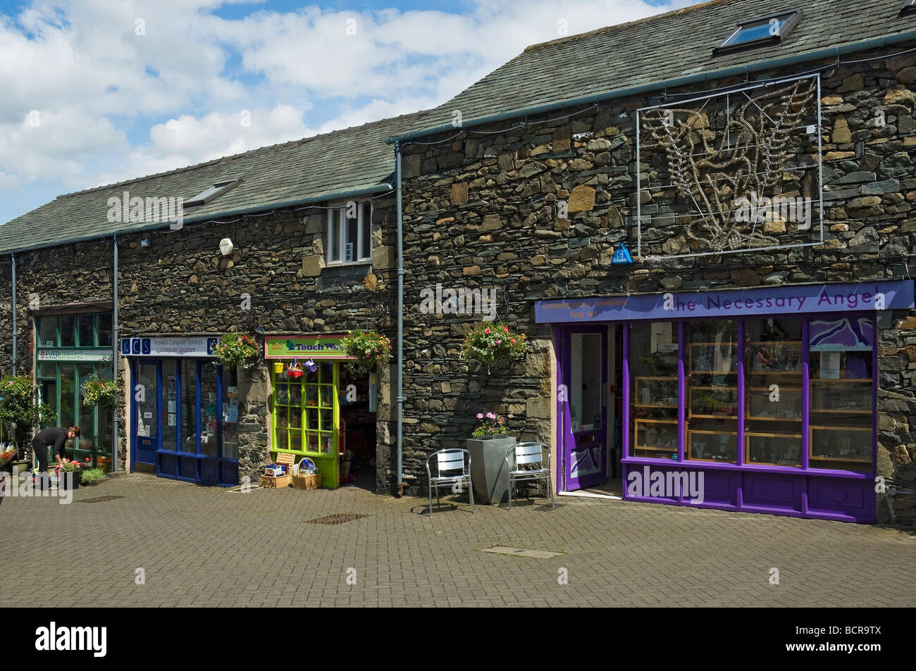 Keswick Town Centre Shops Cumbria High Resolution Stock Photography and ...