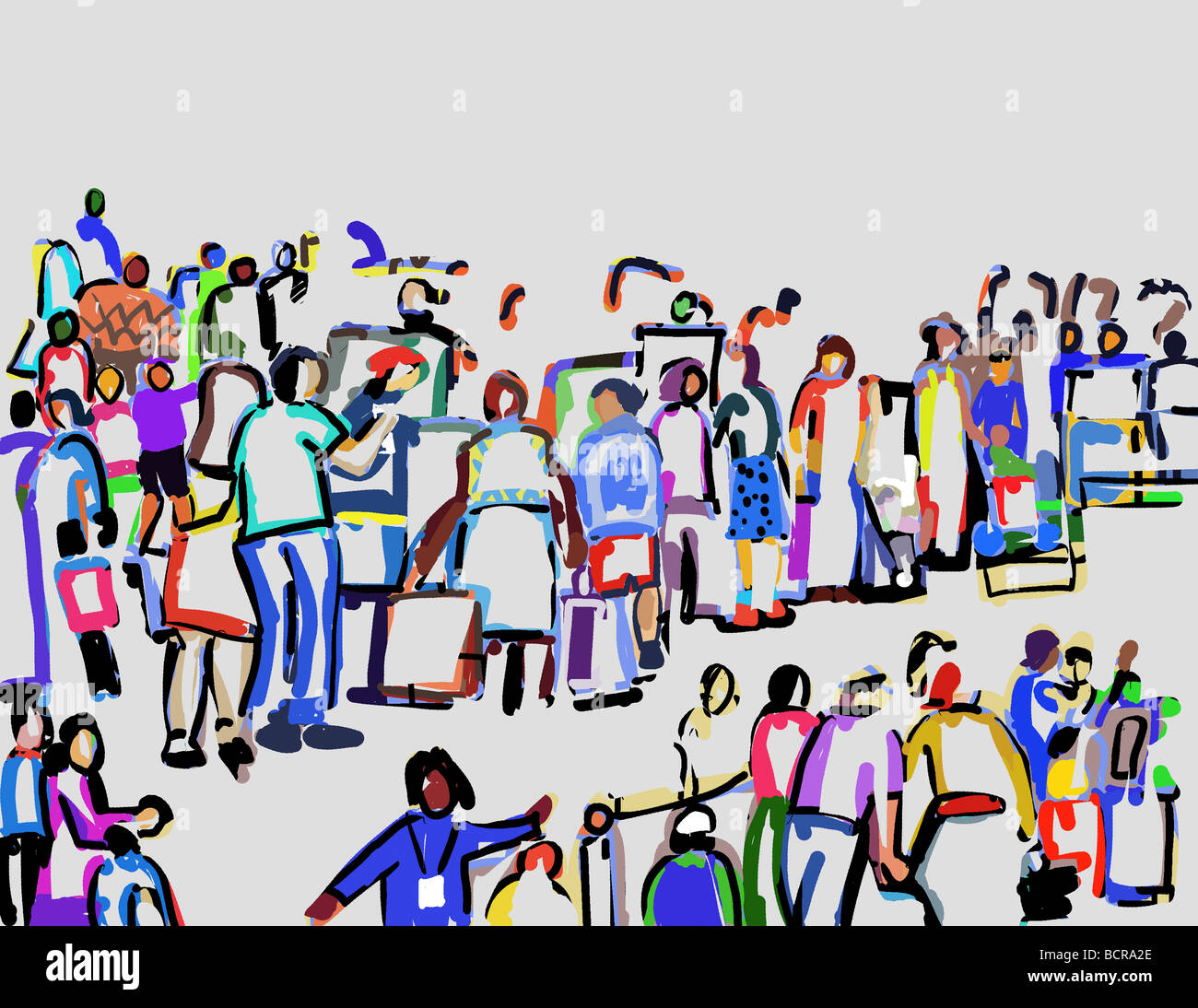 Clone of Crowd-airline, 2007, Diana Ong (b.1940/Chinese-American ...