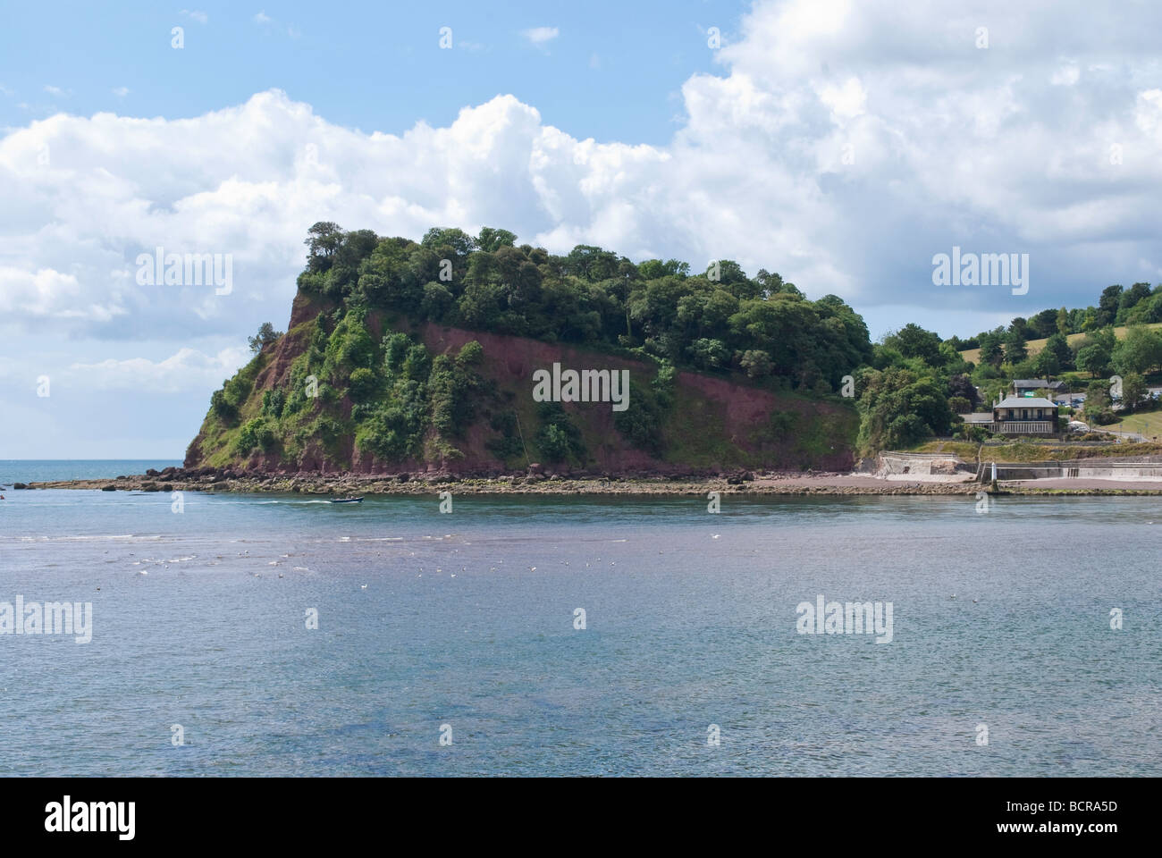 Looking towards The Ness at Shaldon Stock Photo - Alamy