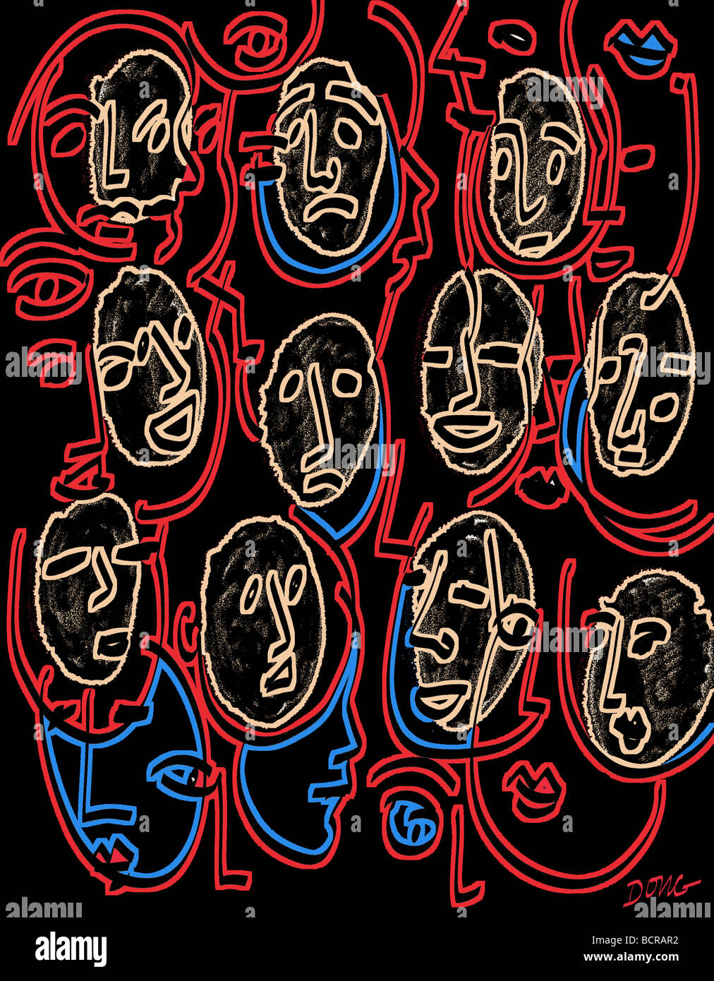 Emotions personality traits black hi-res stock photography and images ...