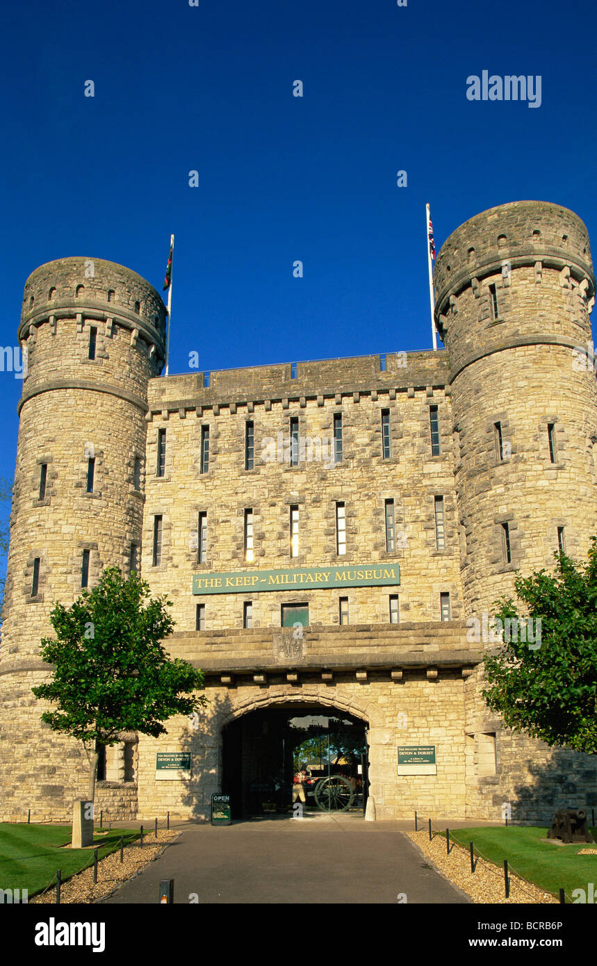 Facade of a museum, The Keep Military Museum, Dorchester, Dorset ...