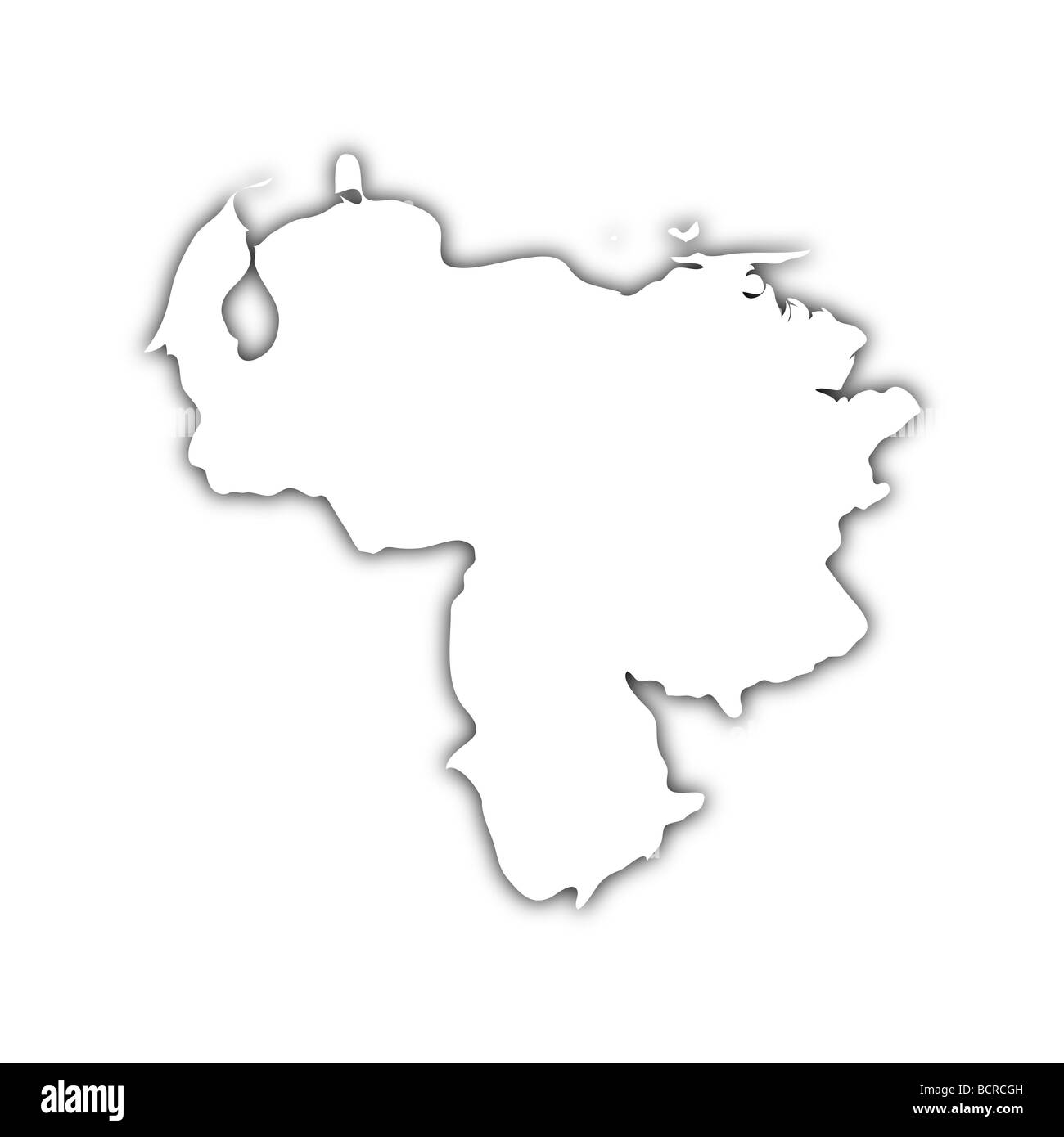 Map of venezuela Black and White Stock Photos & Images - Alamy