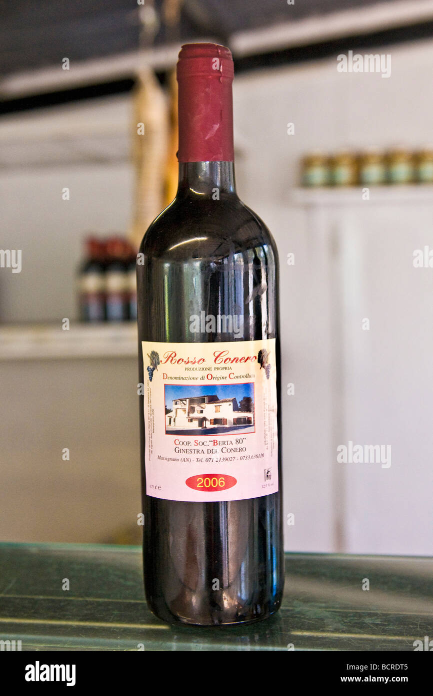 Red wine of Conero Conero Regional Park Ancona Italy Stock Photo - Alamy