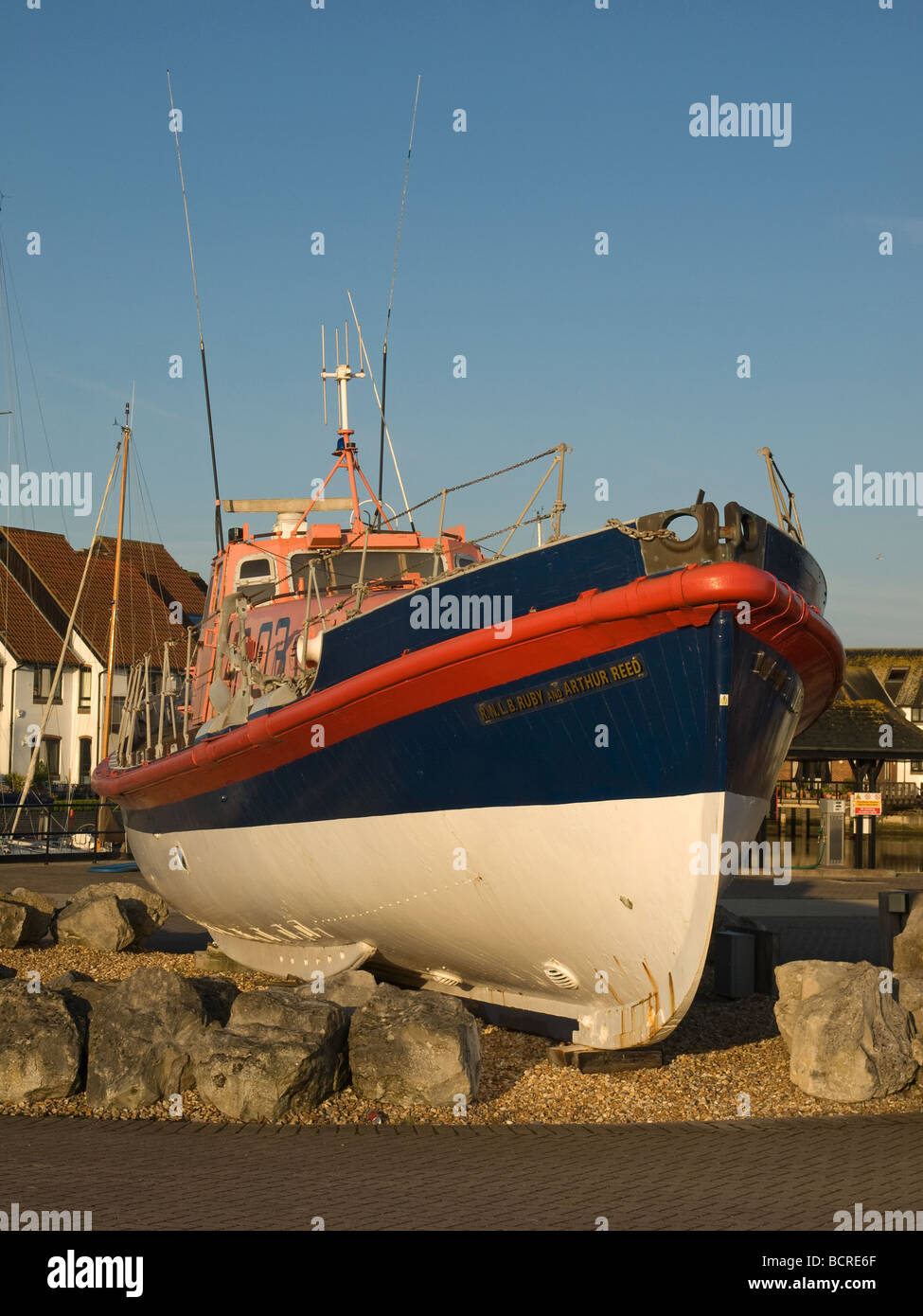 Ex Royal National Lifeboat "Ruby and Arthur Reed" on display at Hythe ...