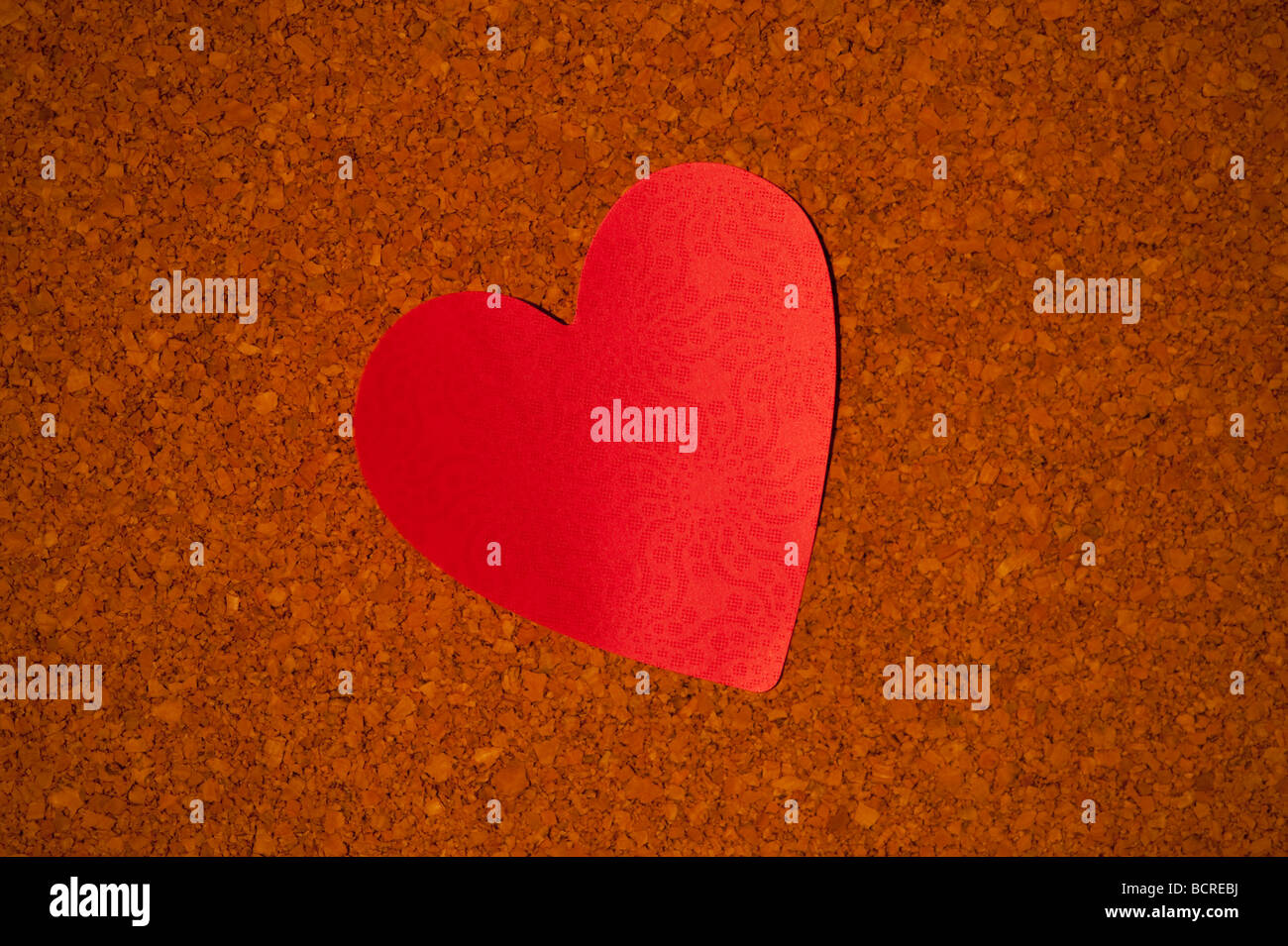 Home bulletin board with a paper hearts sunset light Stock Photo - Alamy