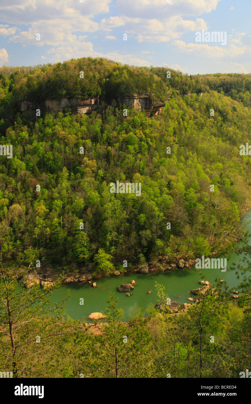 Devil s Jump Overlook canoers and kayakers on Cumberland River Big ...