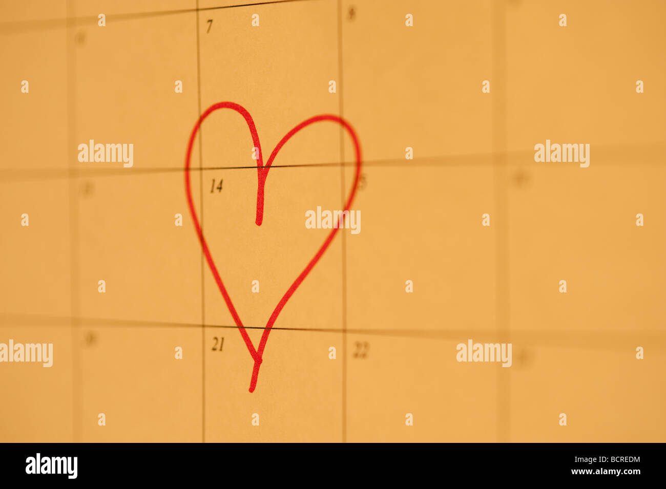 Household calendar with important date to remember Stock Photo - Alamy