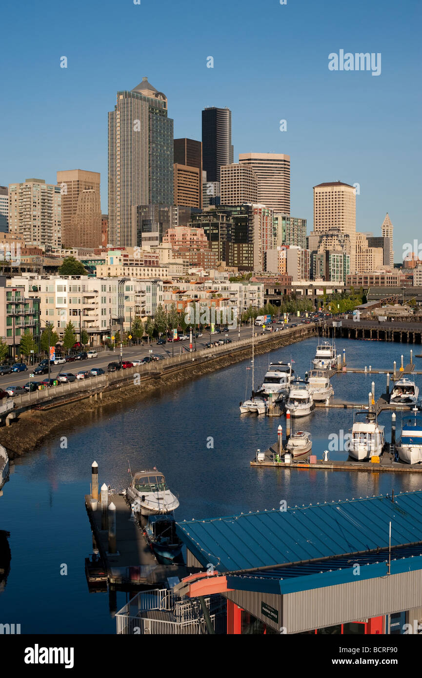 Seattle waterfront retro image hi-res stock photography and images - Alamy