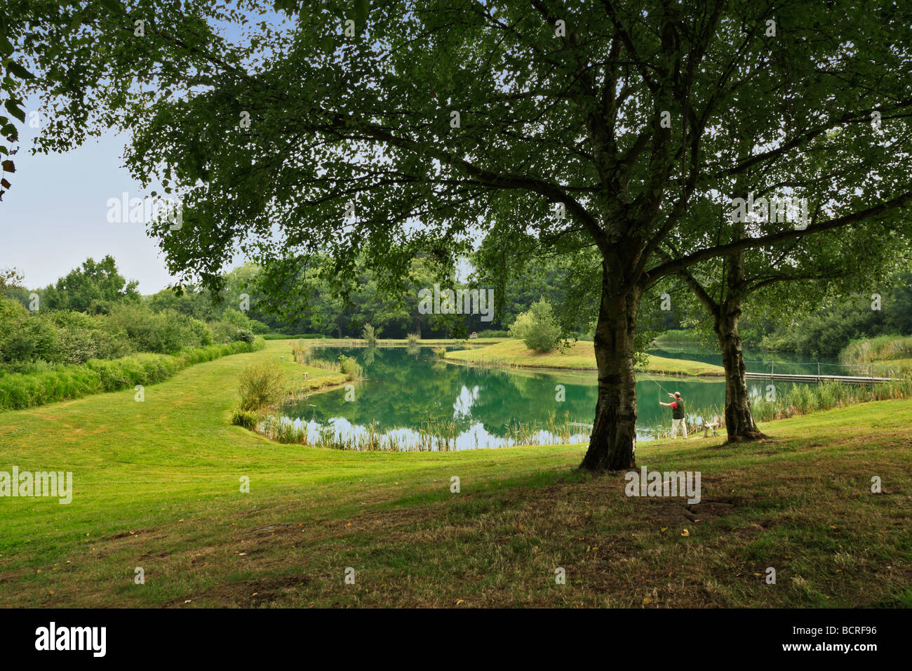 Duncton Mill Fishing Lake, West Sussex Stock Photo - Alamy