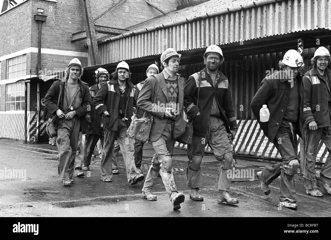 Miners coming off shift at Granville Colliery in 1974 PICTURE BY DAVID ...
