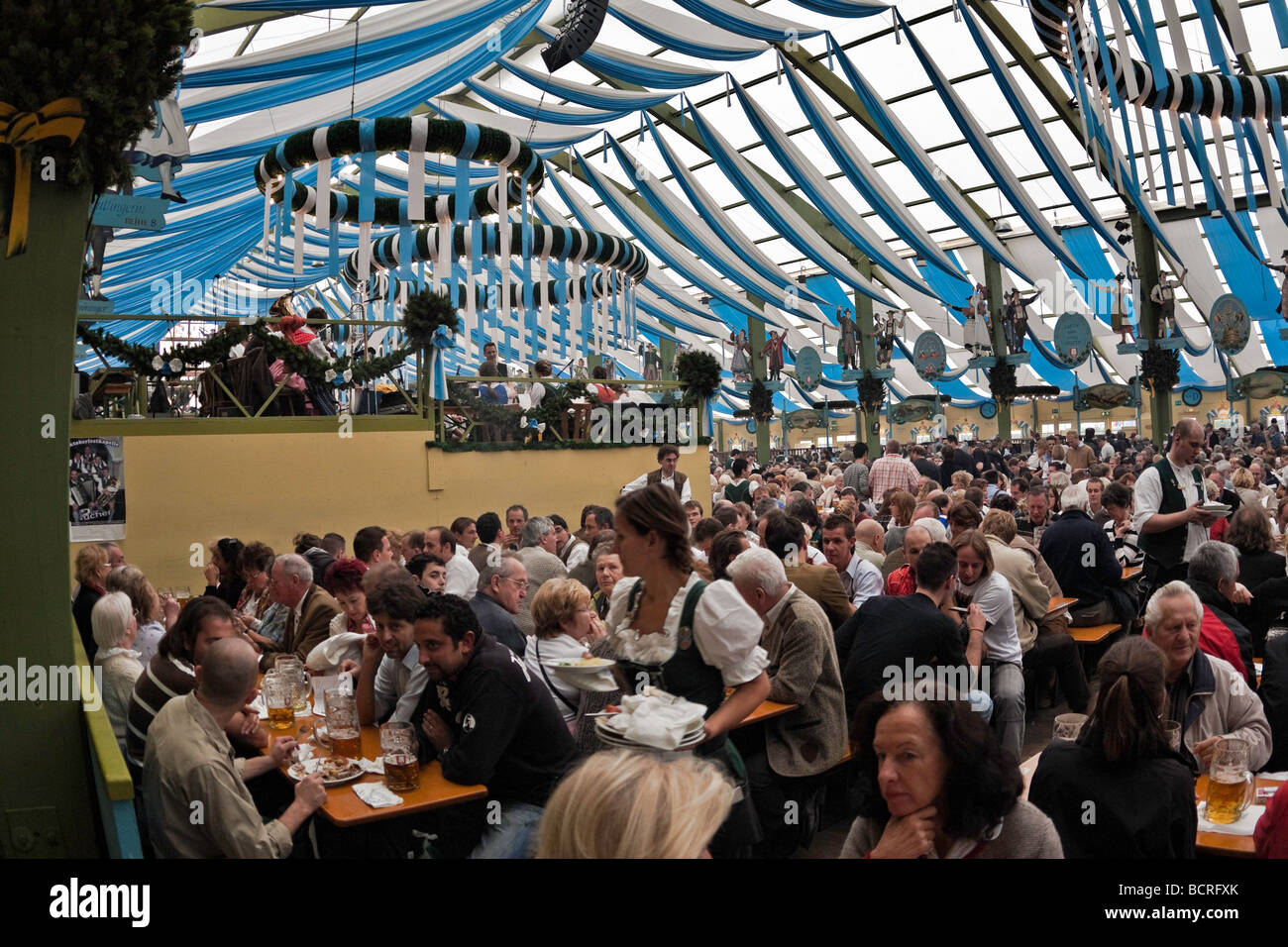 Beer Tent Octoberfest Munich Stock Photo - Alamy