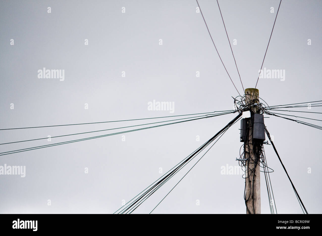 Telephone pole, Liverpool Stock Photo - Alamy