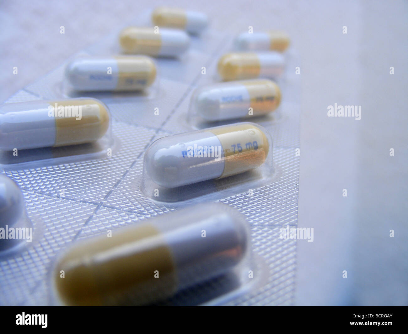 genuine Tamiflu 75mg, an anti-viral drug used in the treatment and ...