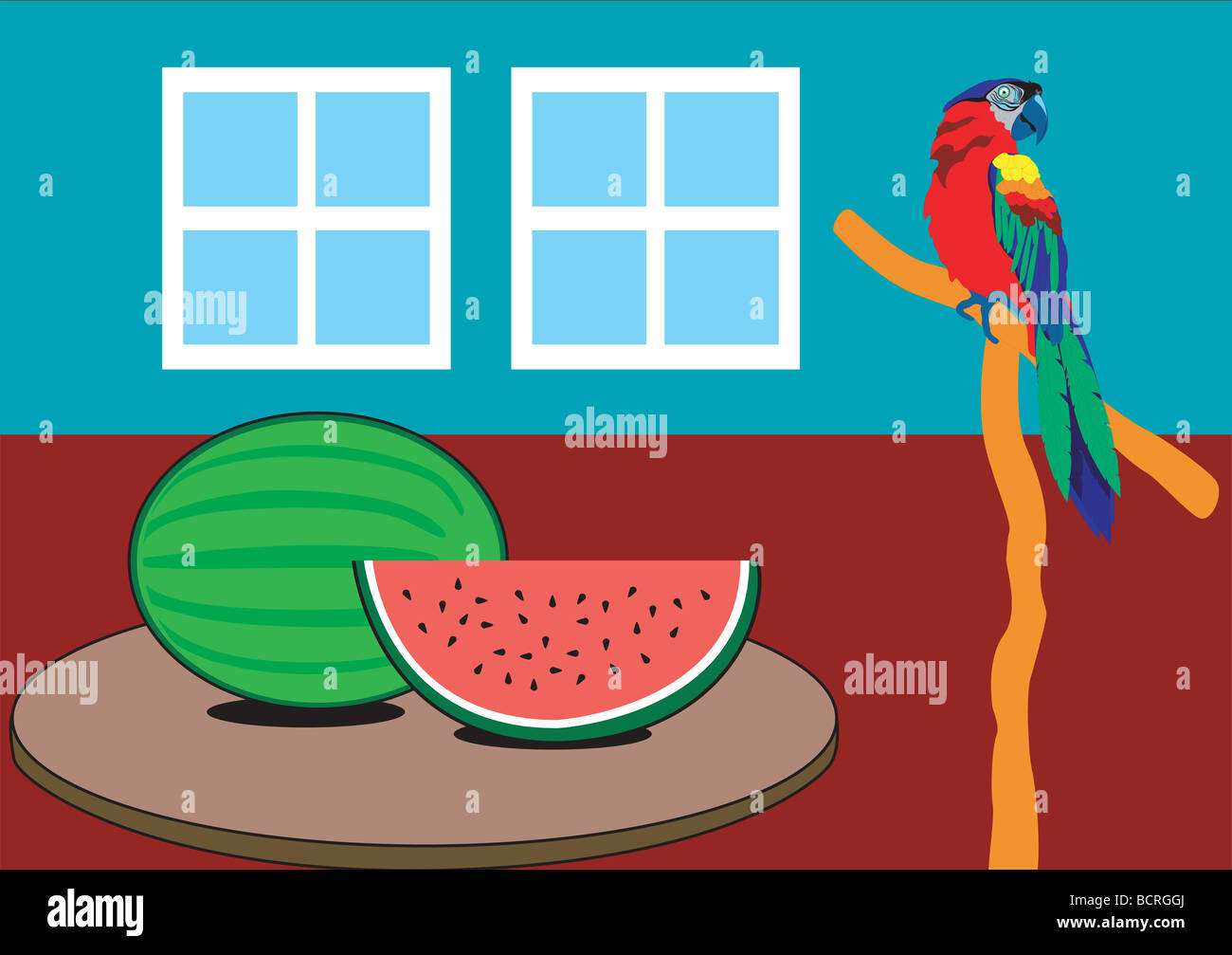 Cool Watermelon on a hot spring or summer day Stock Photo - Alamy