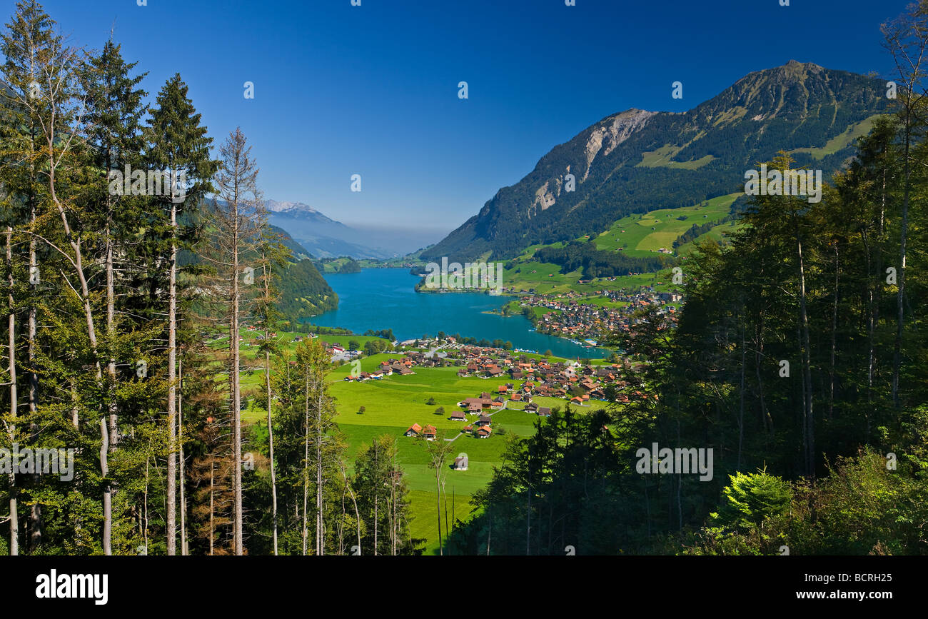 View on Lungern, Lungern, Switzerland Stock Photo - Alamy