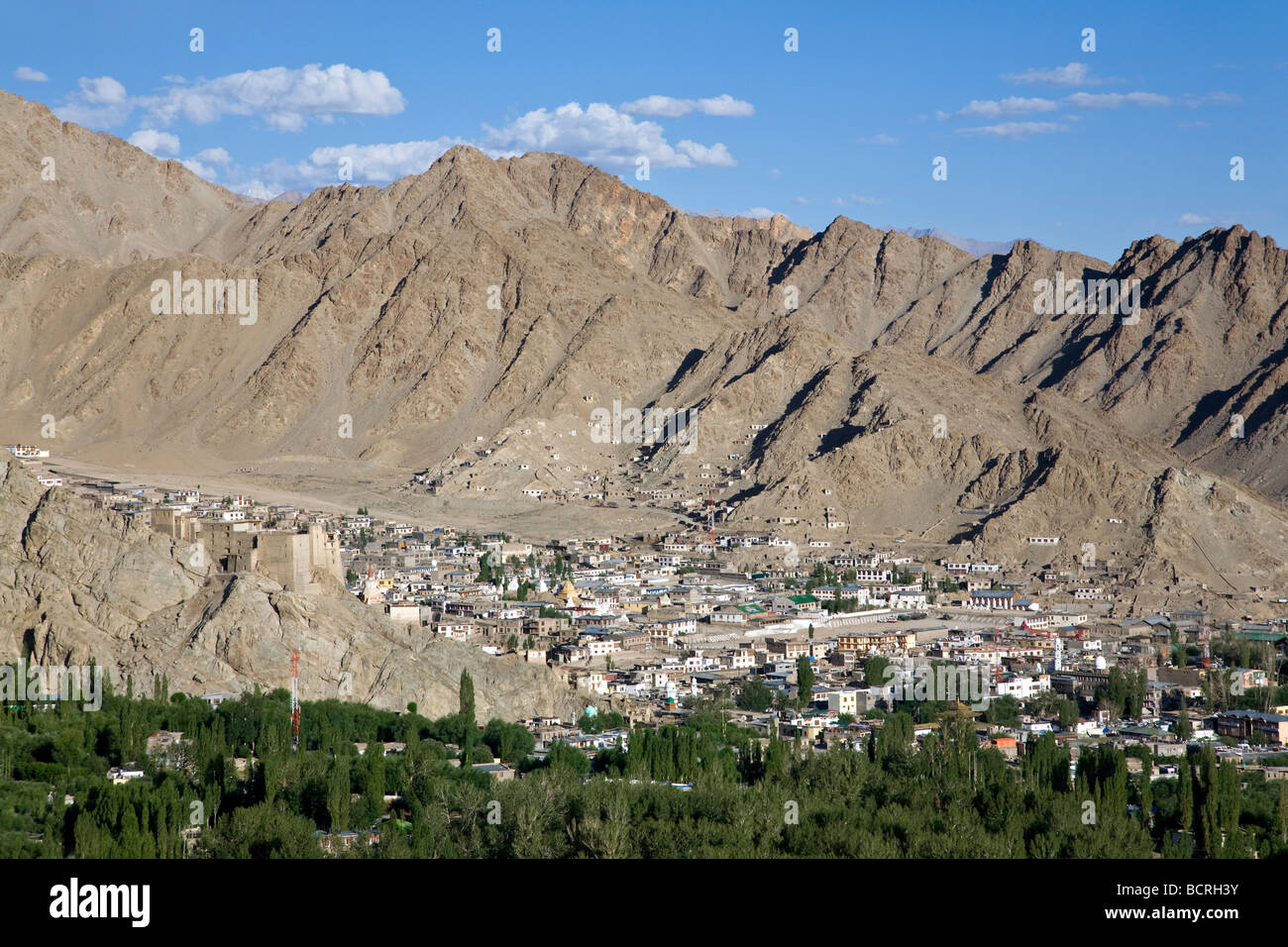 Leh. View from Shanti Stupa. Ladakh. India Stock Photo - Alamy