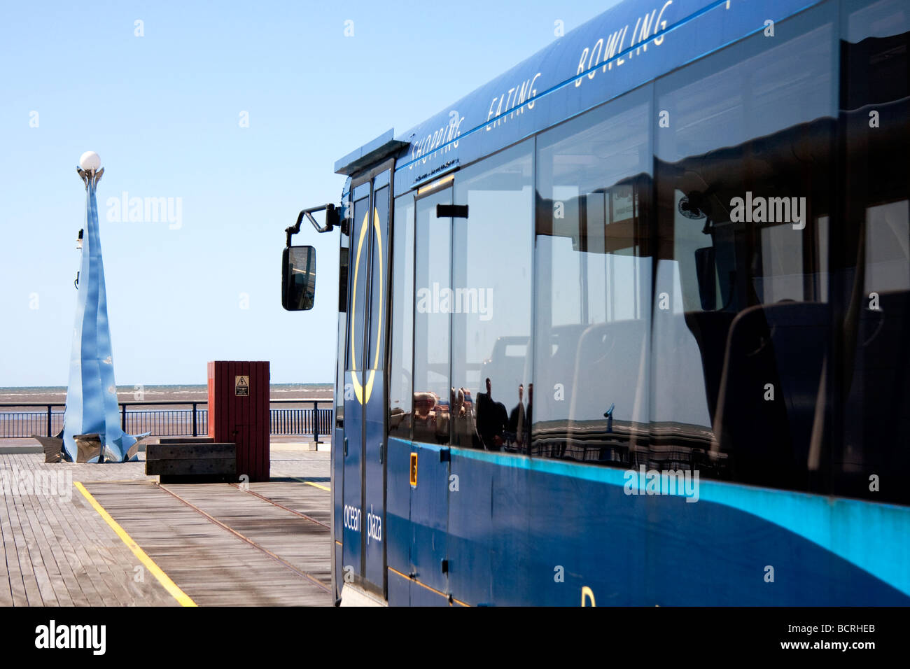 Southport pier tramway hi-res stock photography and images - Alamy