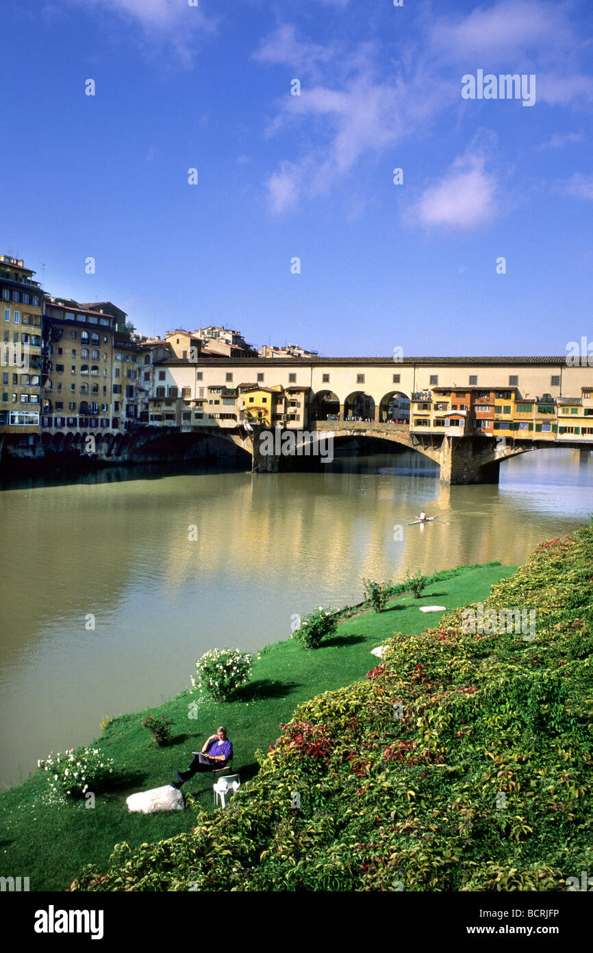 Lungarno Florence Italy Stock Photo - Alamy