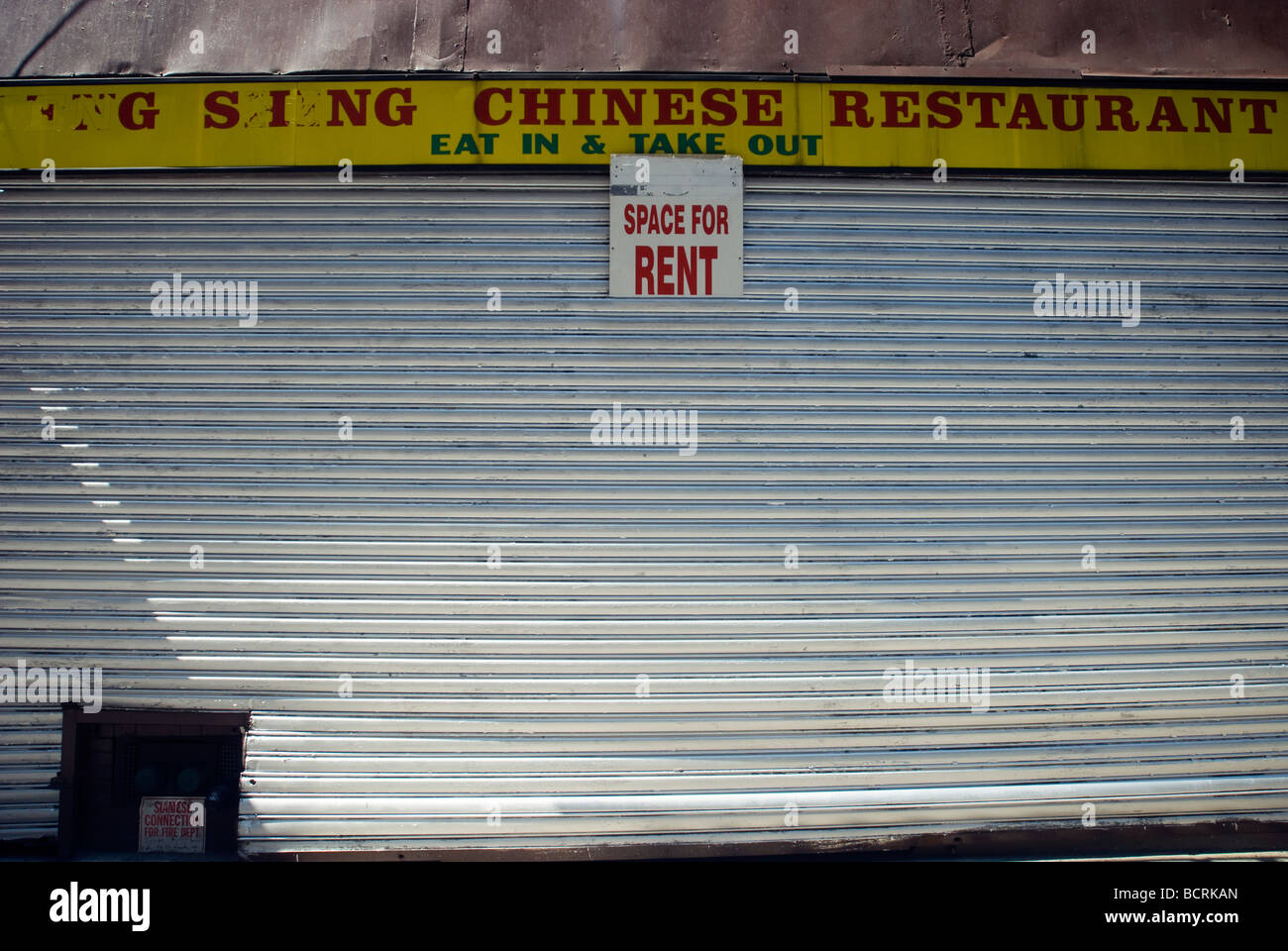 A closed Chinese restaurant is seen in Lower Manhattan in New York ...