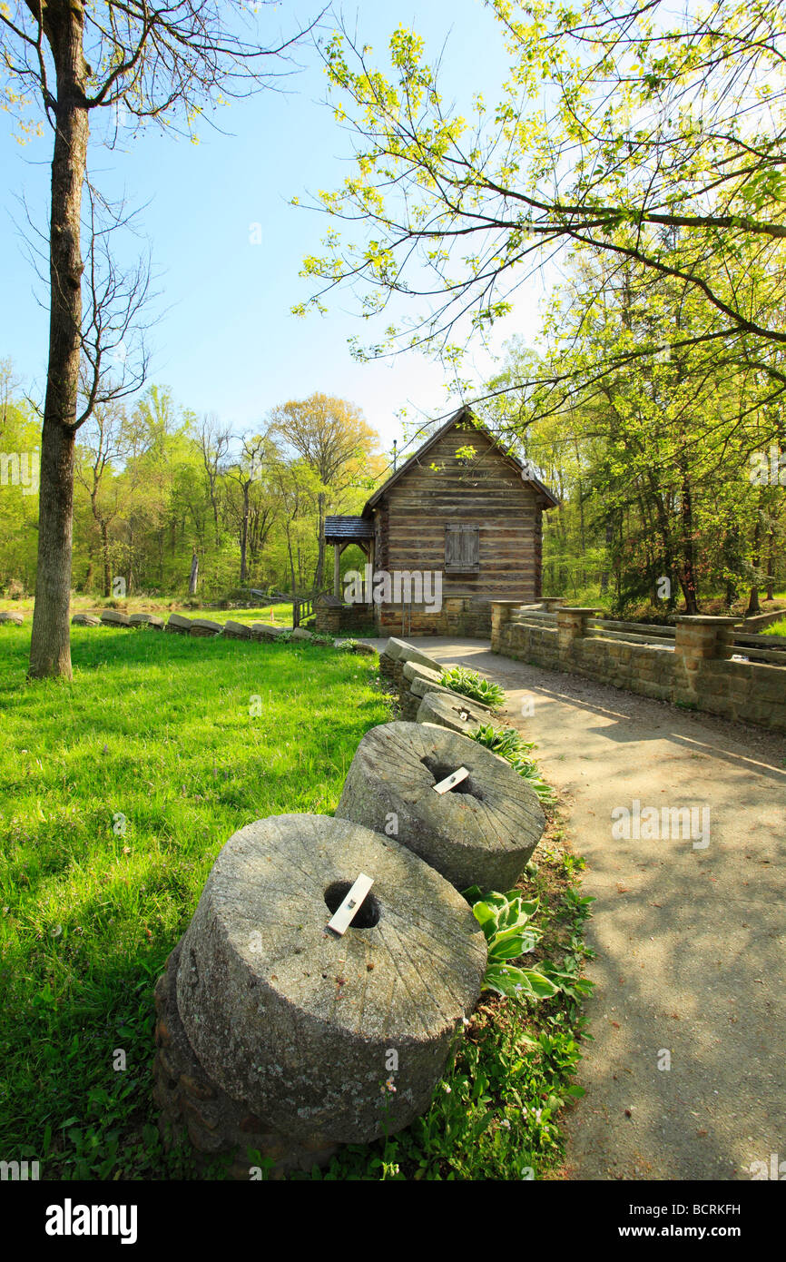 Millstone display at McHargue s Mill Levi Jackson State Park London ...