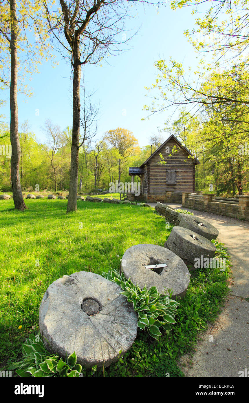 Millstone display at McHargue s Mill Levi Jackson State Park London ...