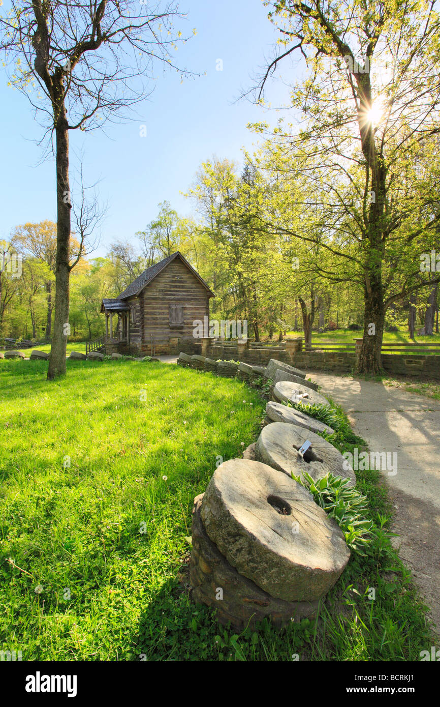 Millstone display at McHargue s Mill Levi Jackson State Park London ...