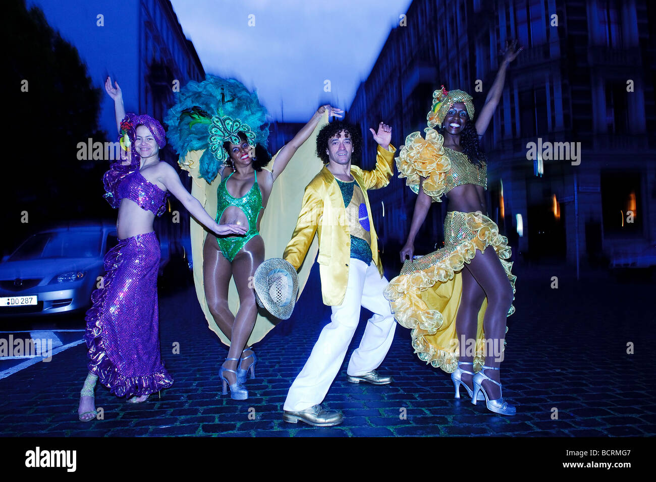 Brazilian Dancers in the street, Carnival Stock Photo - Alamy