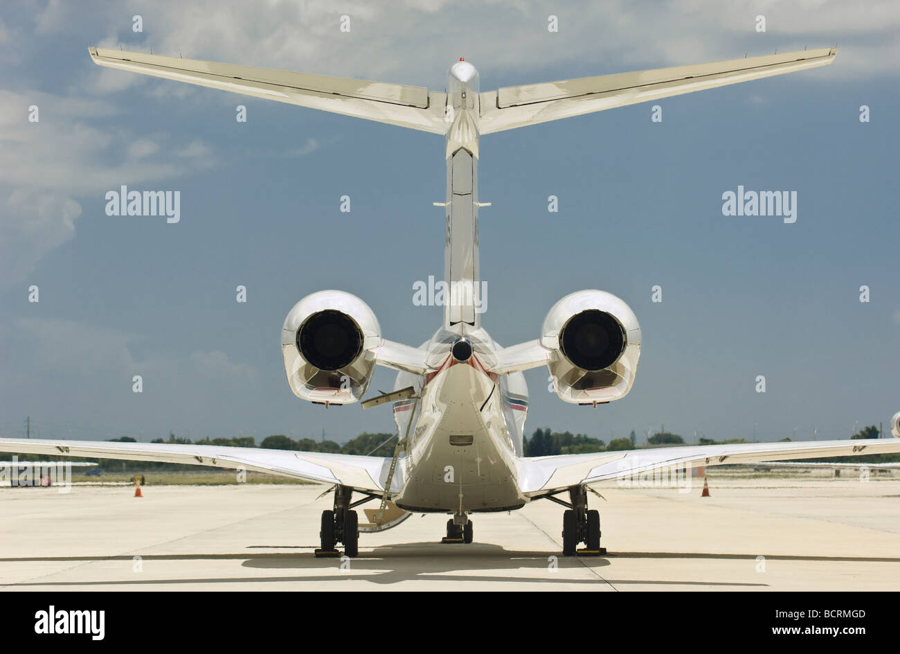 back end of a jet airplane Stock Photo - Alamy