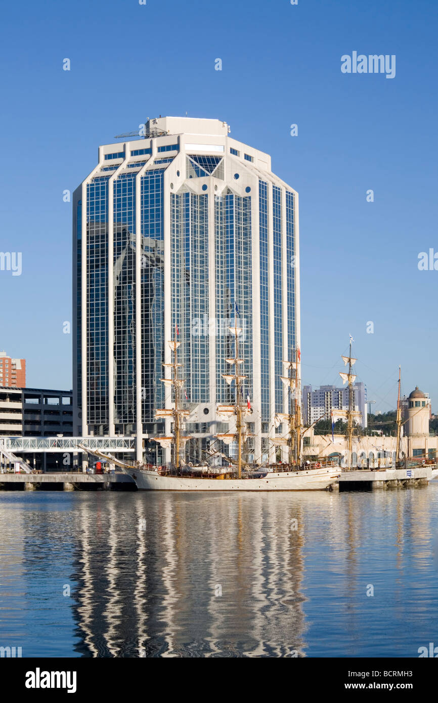 Halifax, Nova Scotia waterfront showing Purdy's Wharf and various tall ...