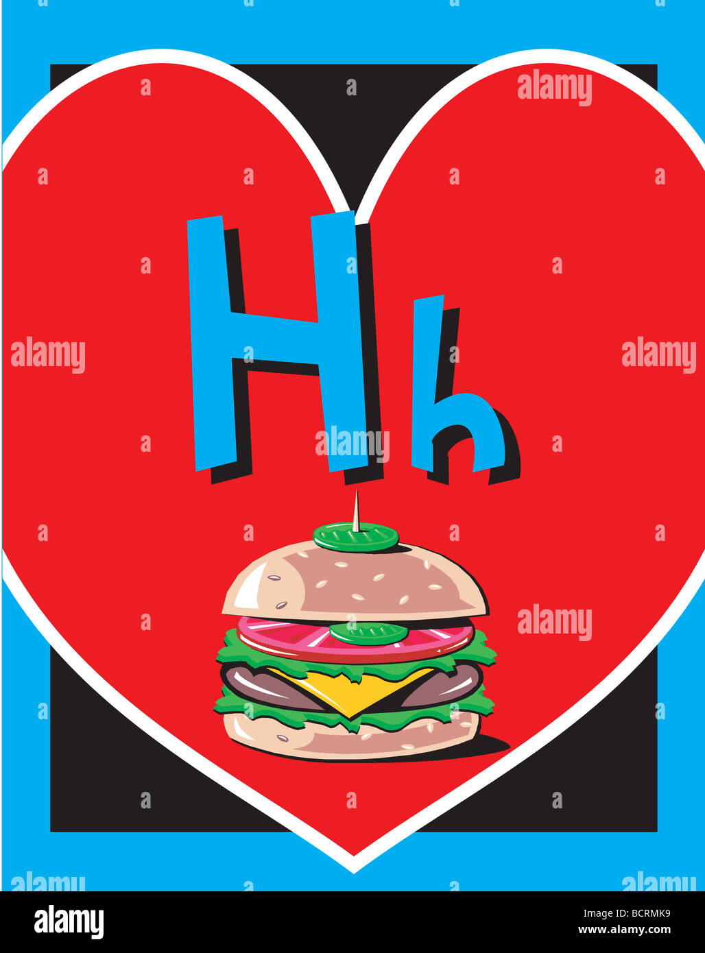 Flash Card Letter H nouns. See whole alphabet in my series! Stock Photo ...