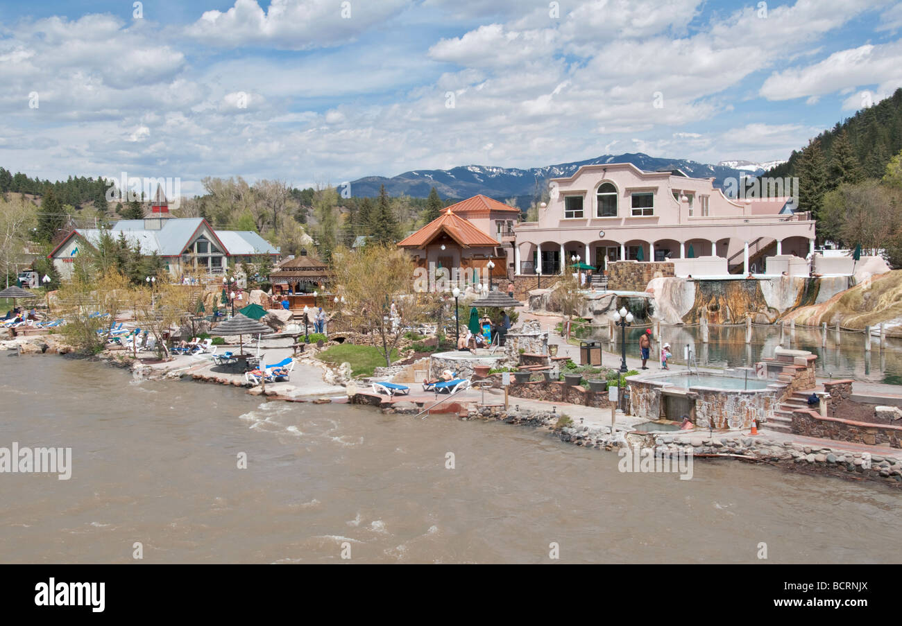 Colorado Pagosa Springs Resort hot springs pools overlooking San Juan ...