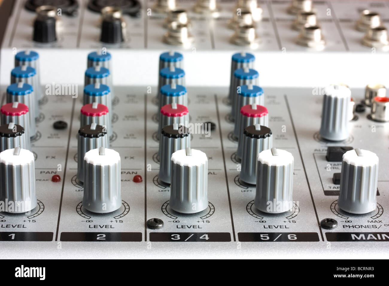 front view of compact audio mixer Stock Photo - Alamy
