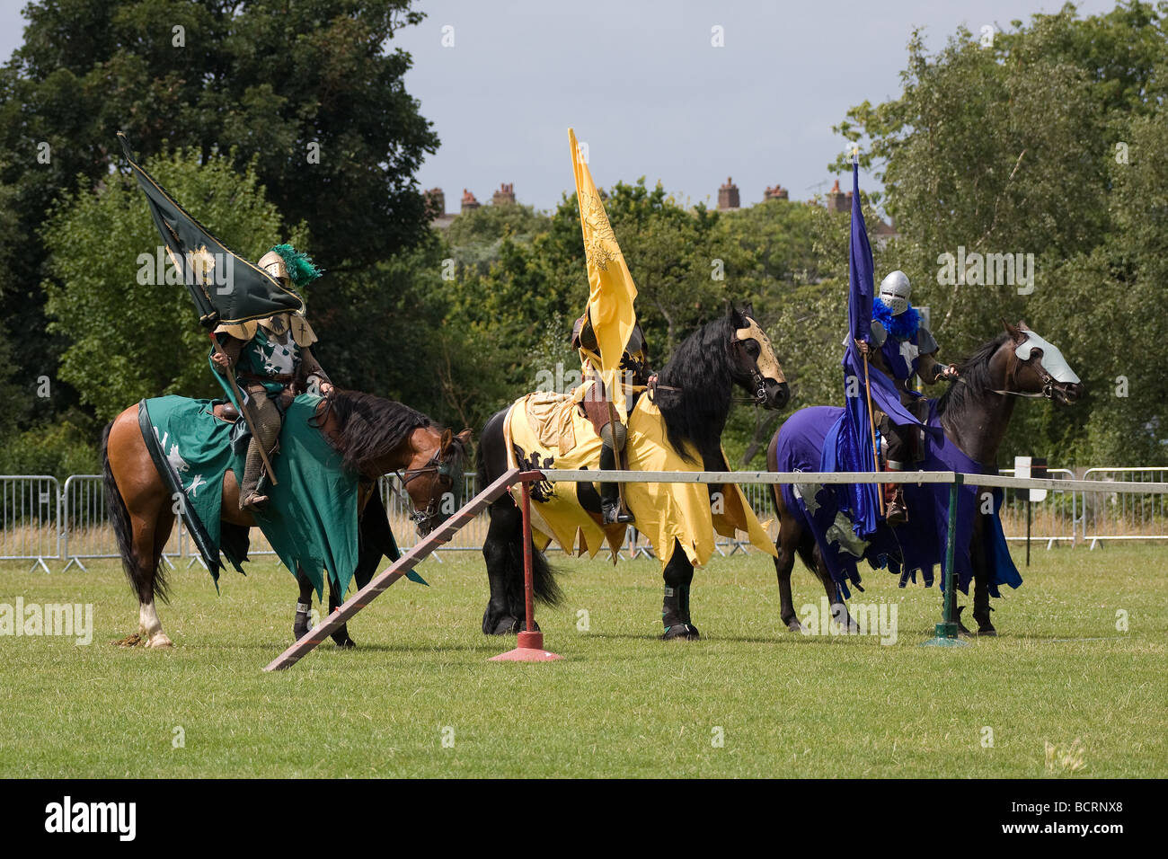 colours colors knight joust medieval competition Lambeth Country Show ...