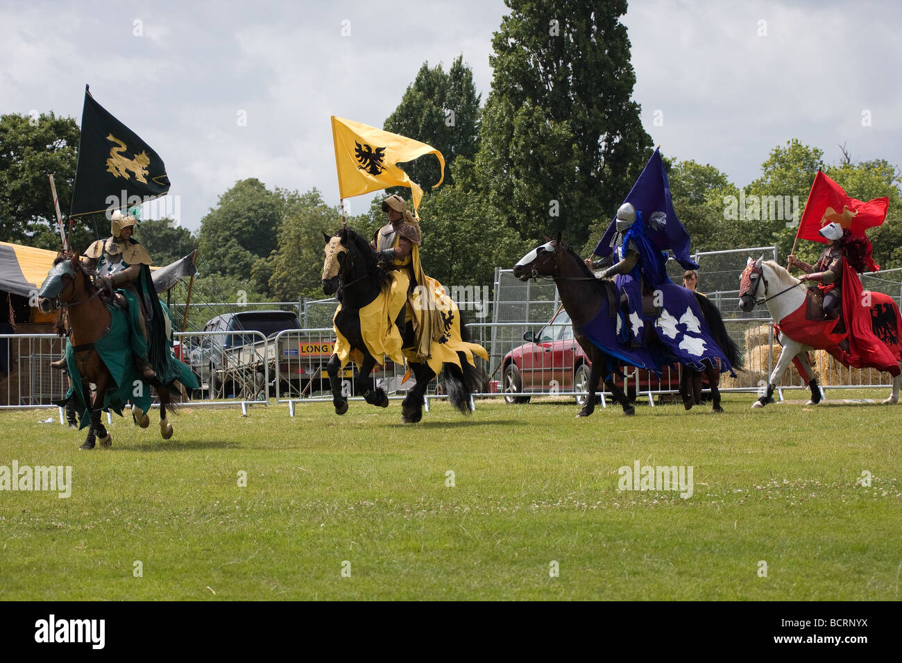 colours colors knight joust medieval competition Lambeth Country Show ...