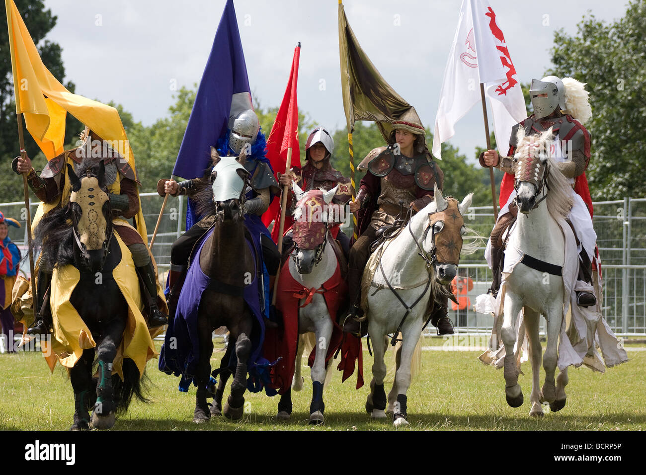 colours colors knight joust medieval competition Lambeth Country Show ...