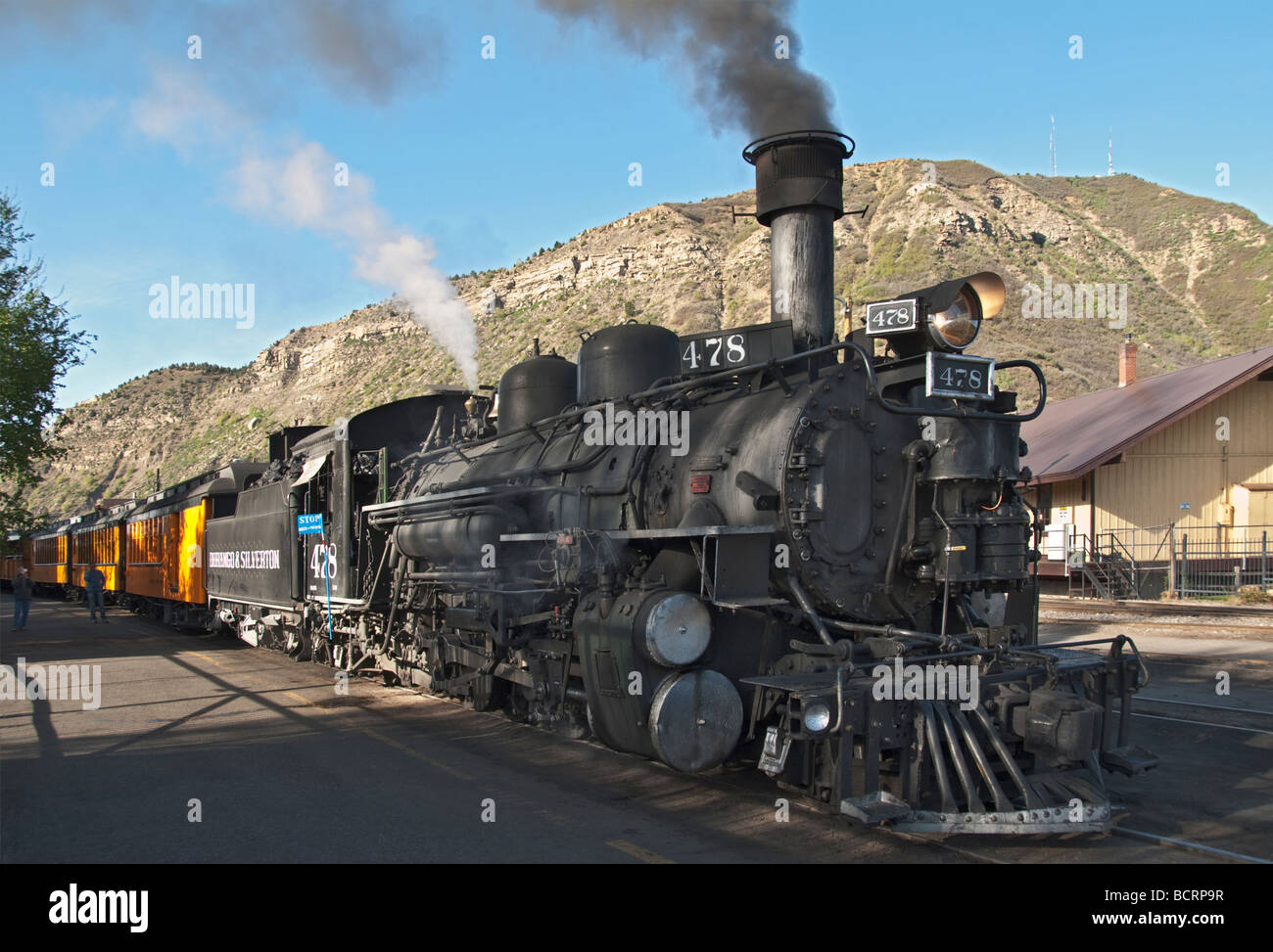 Colorado Durango The Durango Silverton Narrow Gauge Railroad steam ...