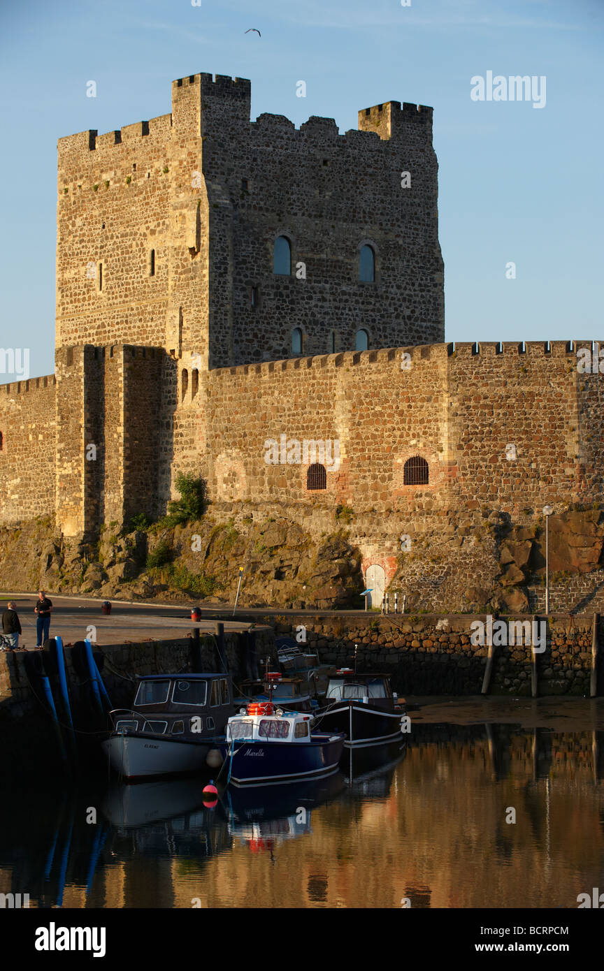 Carrickfergus Castle sits on the shore of Belfast, built by John de ...
