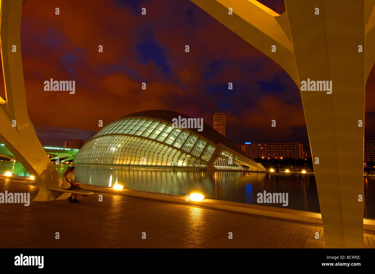 L Hemisferic by S Calatrava City of Arts and Sciences Comunidad ...