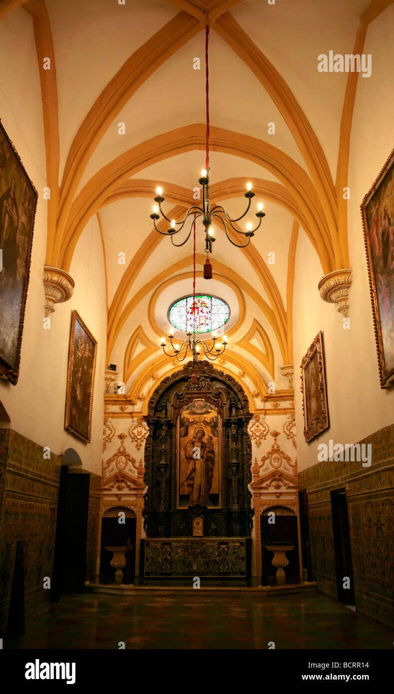 Chapel inside the Real Alcazar, Seville, Spain Stock Photo - Alamy