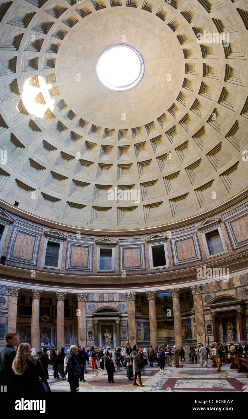 interior view of the pantheon in Rome Stock Photo - Alamy