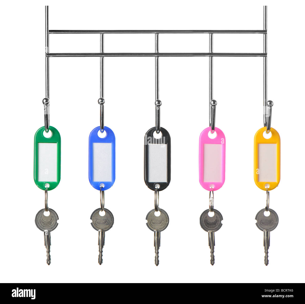 Keys with color trinkets In trinkets a white empty label for records ...