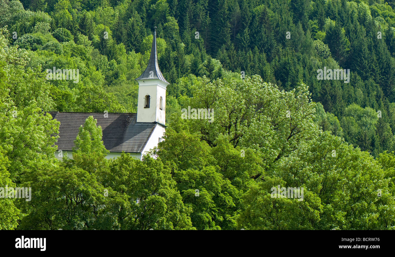 Kaprun castle constructed around the 12th century of Roman architecture ...